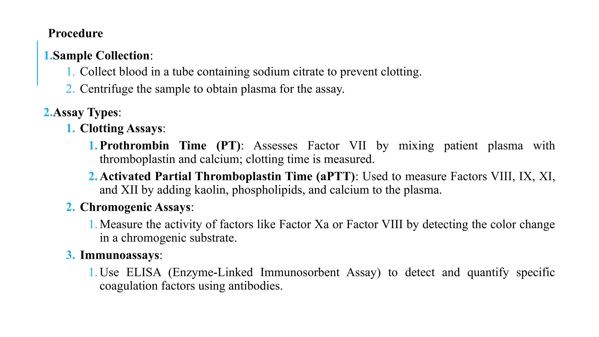 Quantitative Assay of Coagulation Factors.pptx