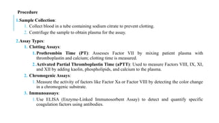 Quantitative Assay of Coagulation Factors.pptx