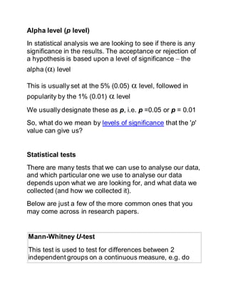 Quantitative data analysis | DOCX