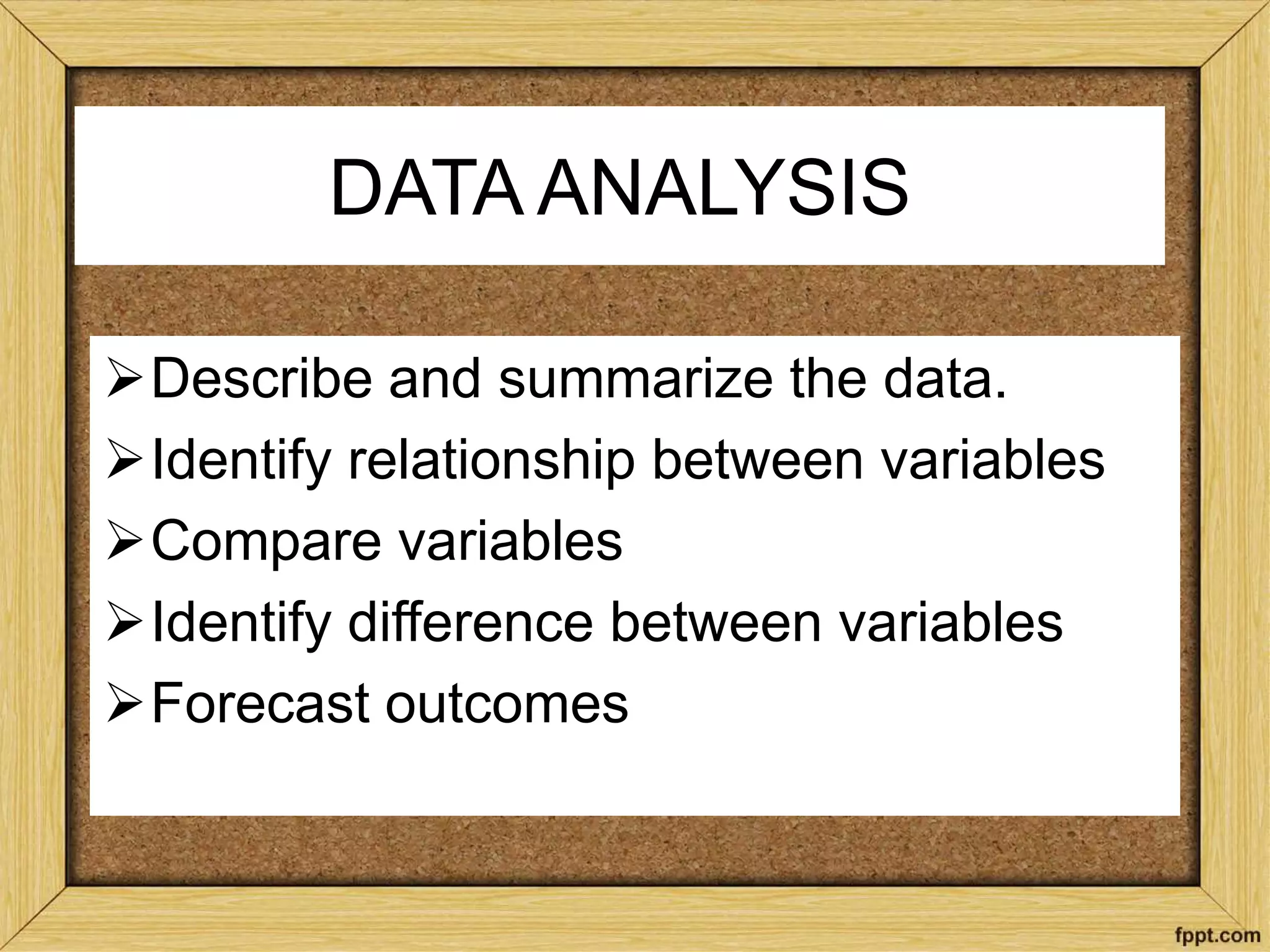 Quantitative data analysis | PPT