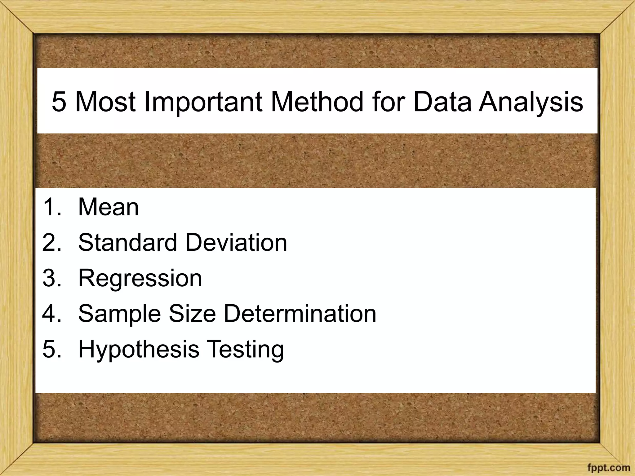 Quantitative data analysis | PPT
