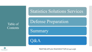 Defense Preparation for Quantitative Methods | PPTX