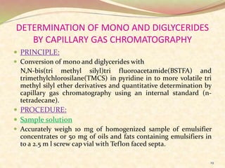 QUANTITATIVE DETERMINATION OF PRESERVATIVES, EMULSIFIERS, AND COLOURING ...