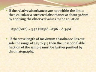 QUANTITATIVE DETERMINATION OF VITAMIN A AND VITAMIN E | PPTX