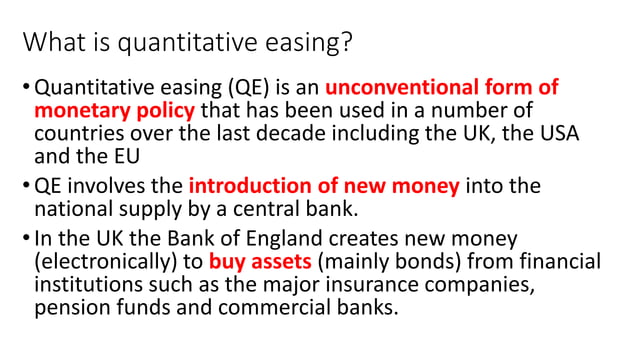 Quantitative Easing | PPTX