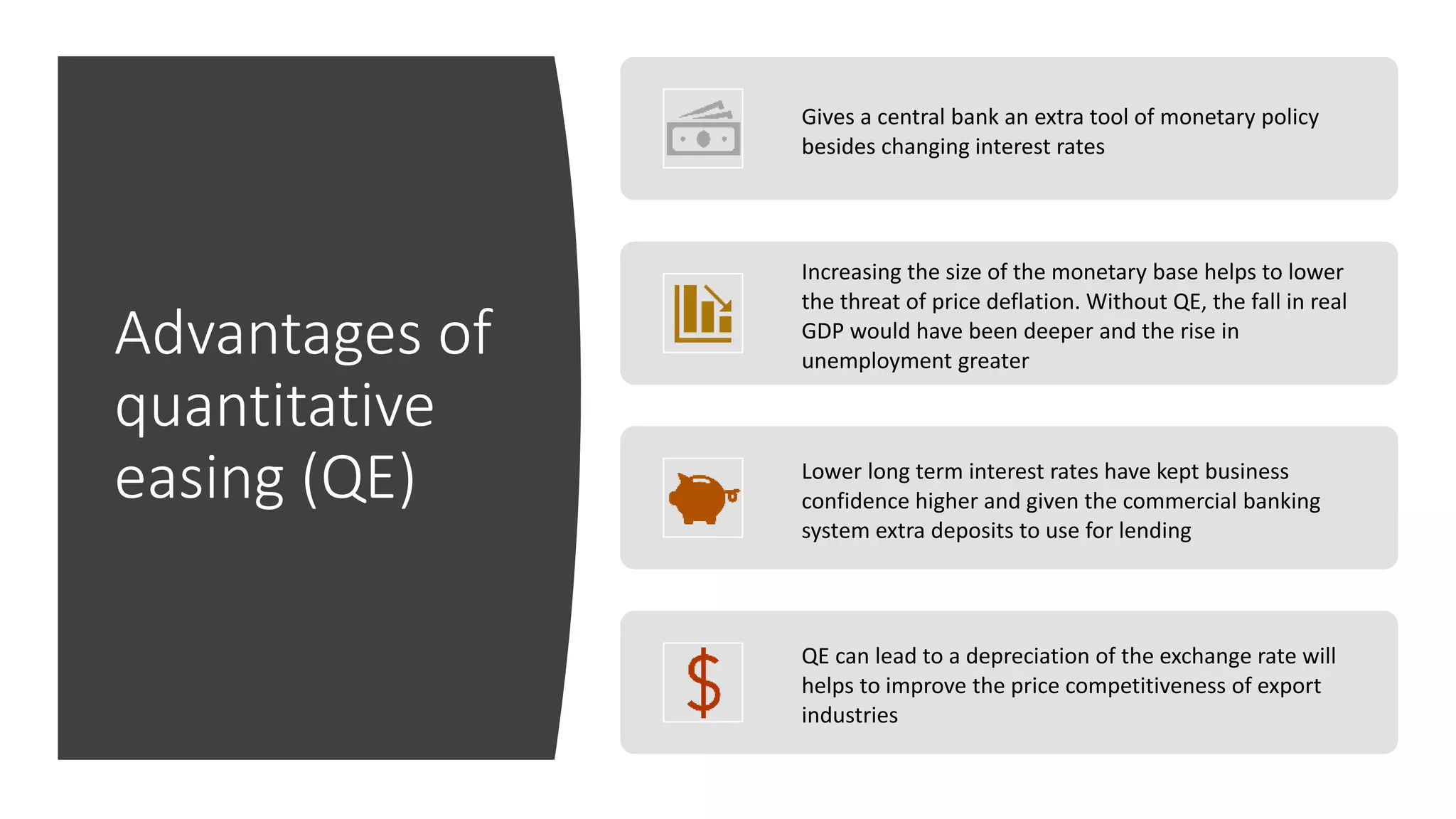 Quantitative easing advantages_disadvantages | PPTX