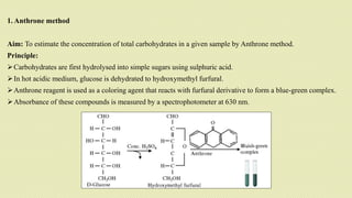 Quantitative estimation of carbohydrates Likhith K | PPTX