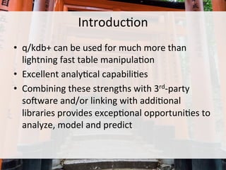 Quantitative finance in q | PPT