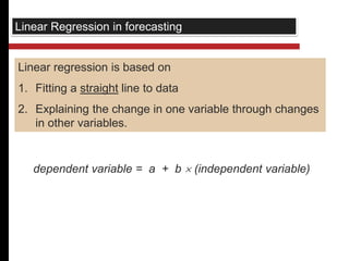 Quantitative forecasting | PPTX | Science