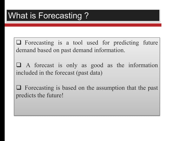 Quantitative forecasting | PPTX | Science
