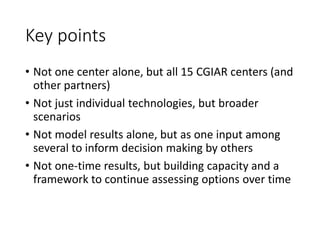 Quantitative foresight modeling to inform prioritization - Keith Wiebe | PPT | Free Download
