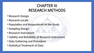 QUANTITATIVE FORMAT for research presentation | PPTX