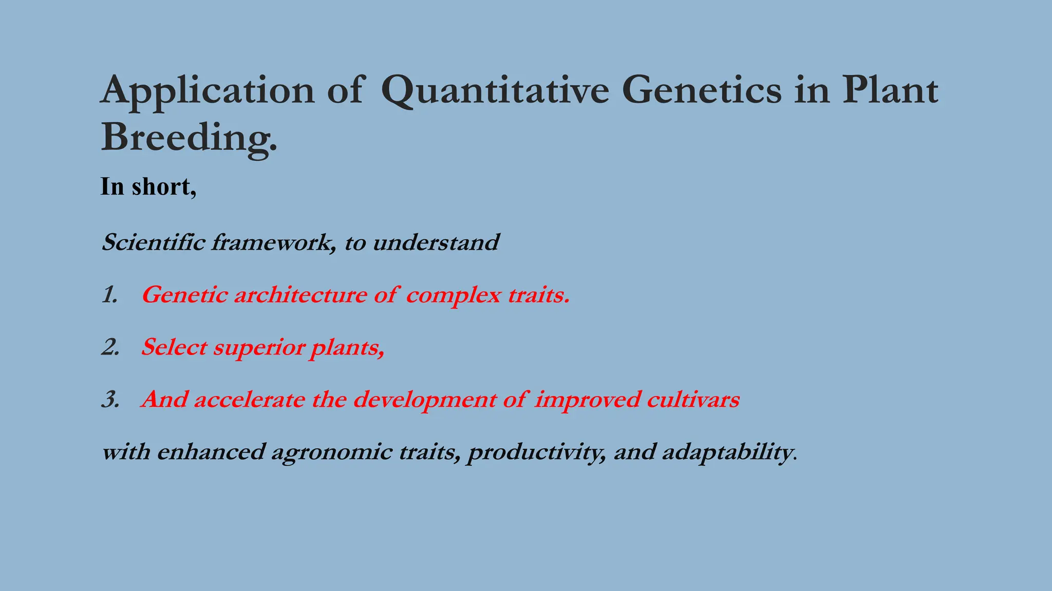 Quantitative Genetics And its Applications.pptx