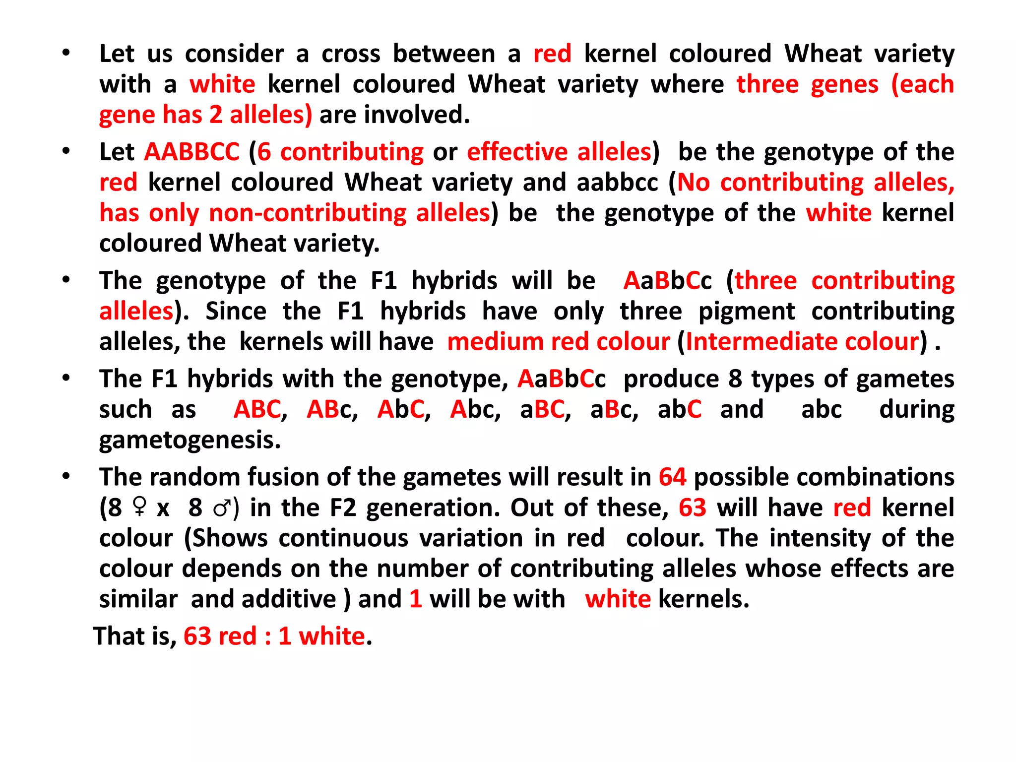 QUANTITATIVE INHERITANCE SMG | PPTX