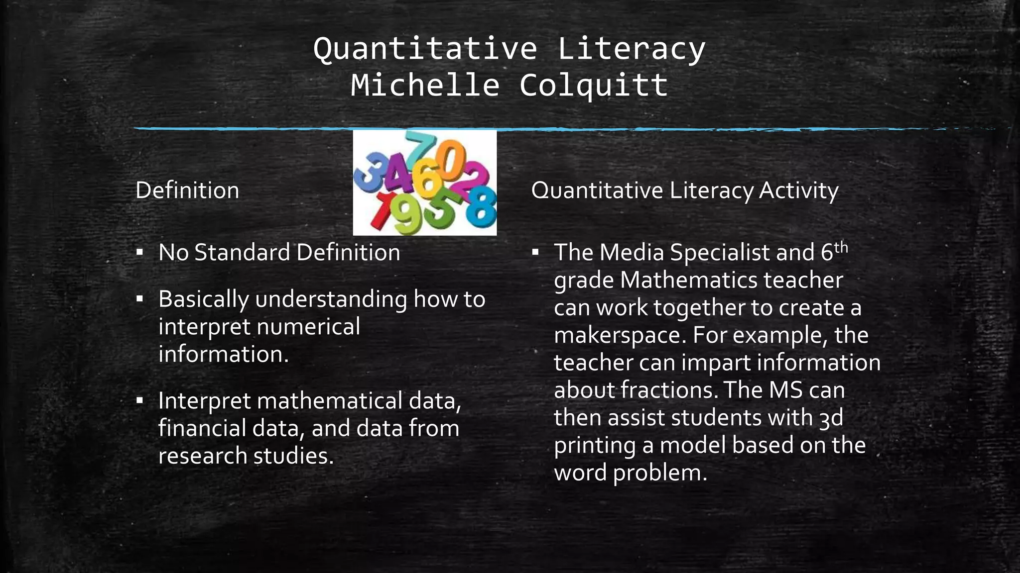 Quantitative Literacy | PPT