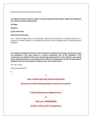 Quantitative management | DOCX