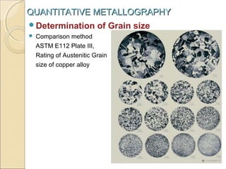 Quantitative metallography | PPT