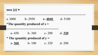 Quantitative Methods - section 6.pdf in business administration | PDF