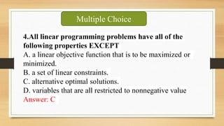 Quantitative Methods - section 6.pdf in business administration | PDF