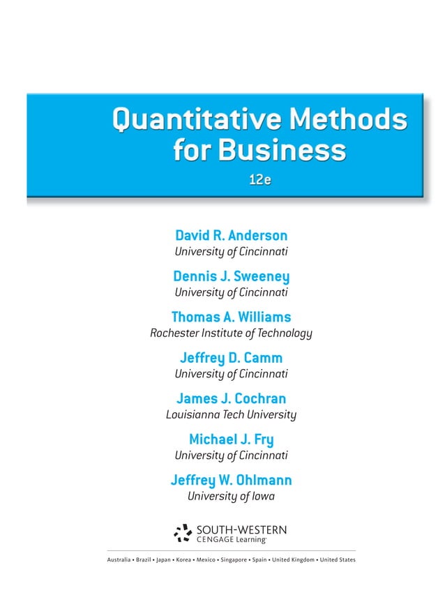 Quantitative Methods for Business ( PDFDrive ).pdf | Publishing ...