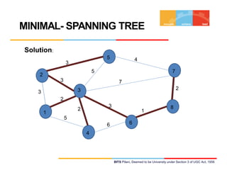 Quantitative methods minimal spanning tree and dijkstra [compatibility ...
