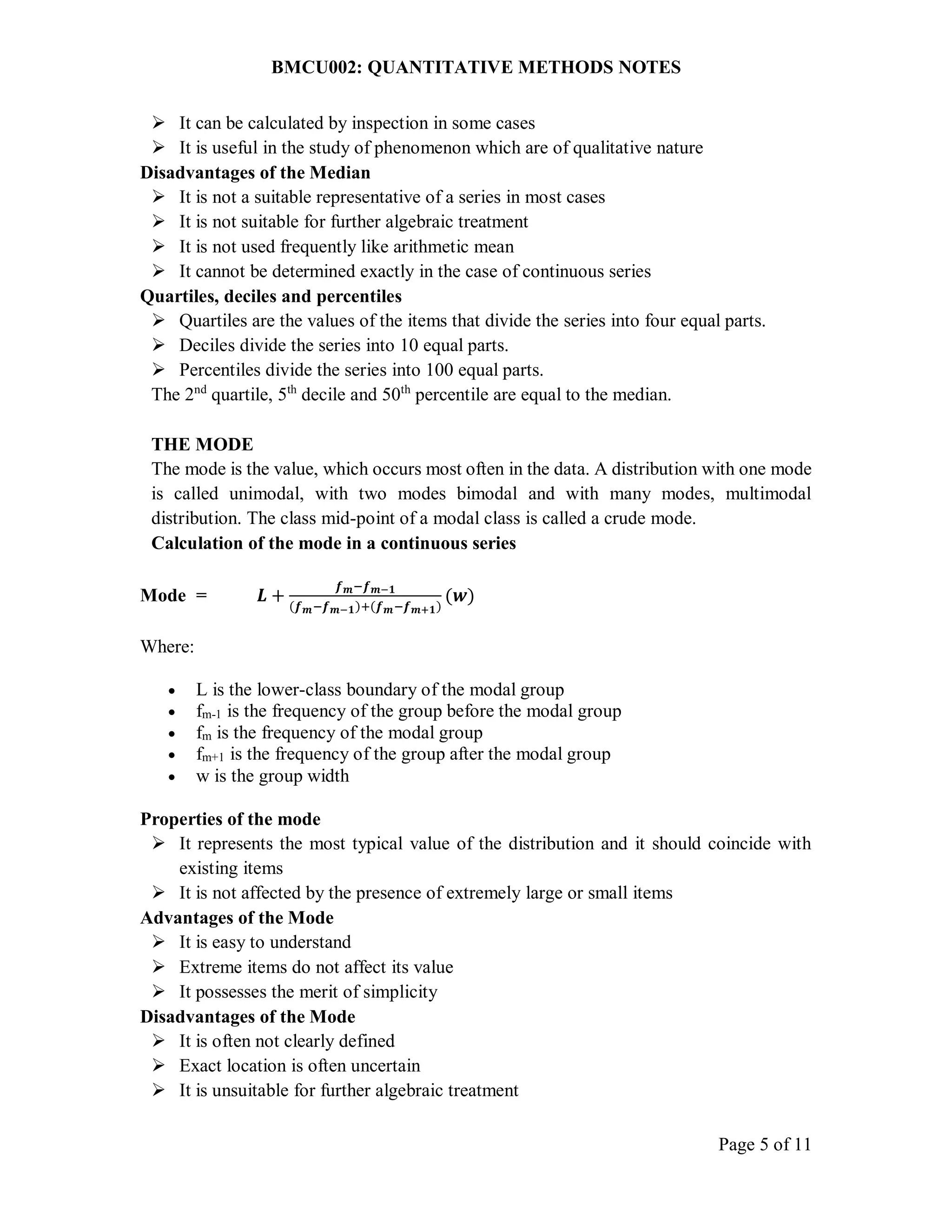 QUANTITATIVE METHODS NOTES.pdf