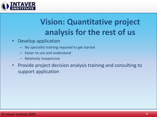 Quantitative Project Risk Analysis | PPT
