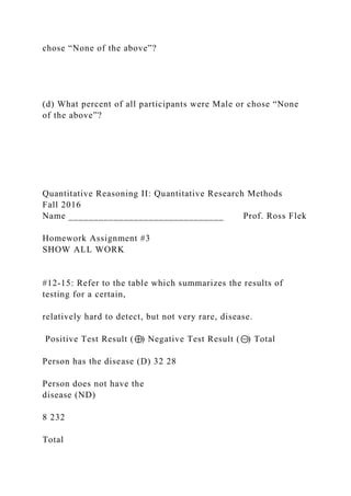Quantitative Reasoning II Quantitative Research Methods .docx ...