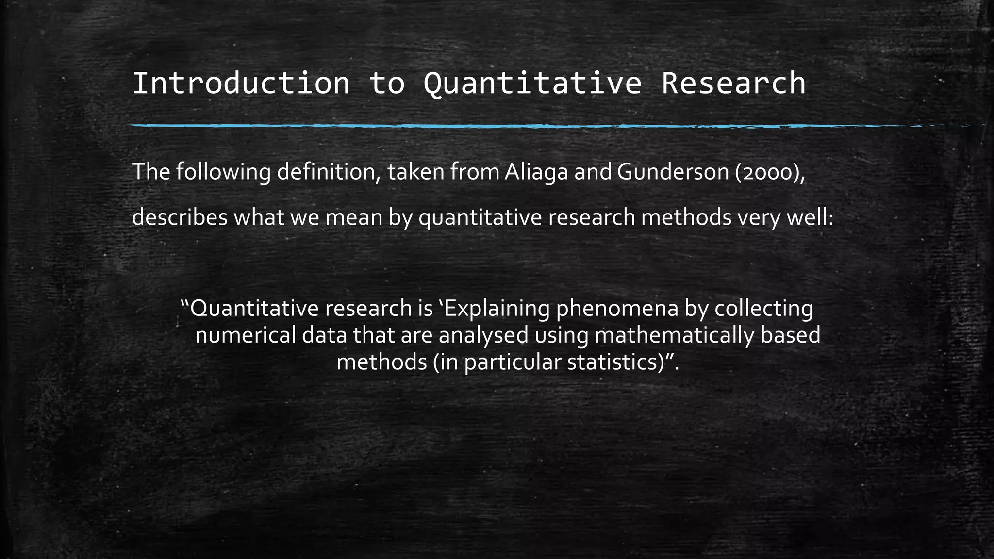 Quantitative research | PPTX