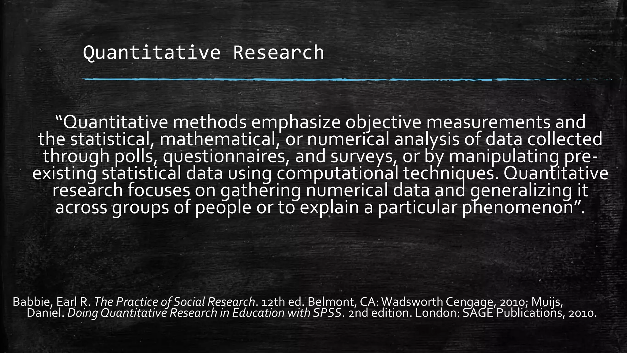 Quantitative research | PPTX