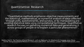 Quantitative research | PPTX
