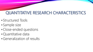 Quantitative research | PPT