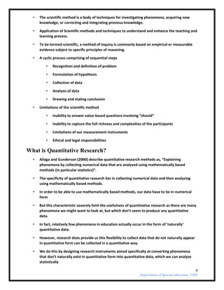 Quantitative research | PDF