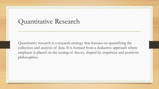 Quantitative Research.pdf | Undergraduate Education | College Education