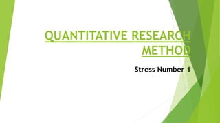 Quantitative research ayson | PPT