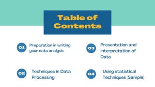 Data presentation and interpretation I Quantitative Research | PDF