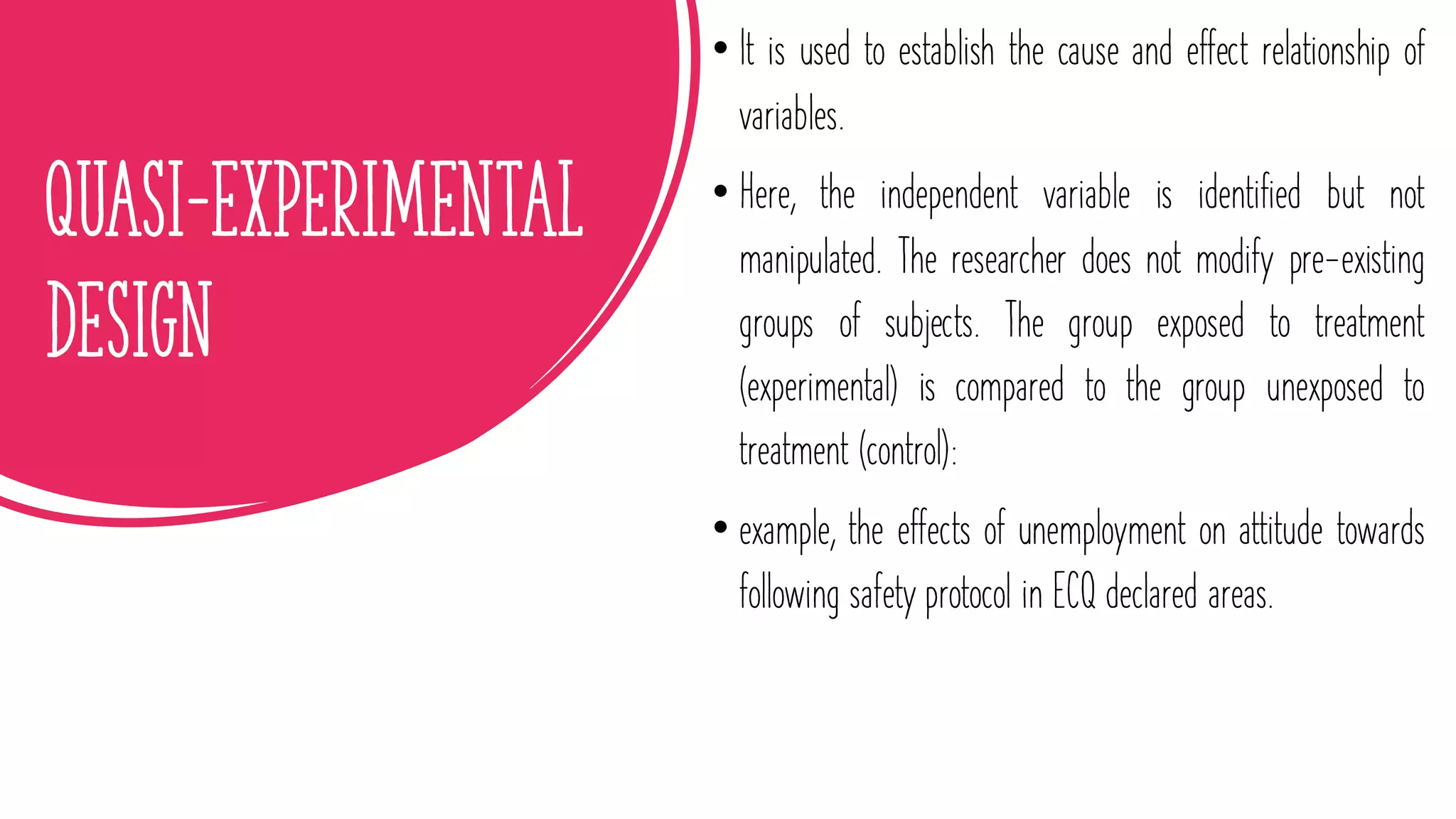 Quantitative research design | PDF