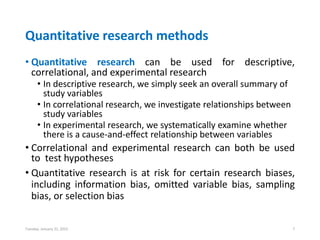 QUANTITATIVE RESEARCH DESIGN AND METHODS.ppt