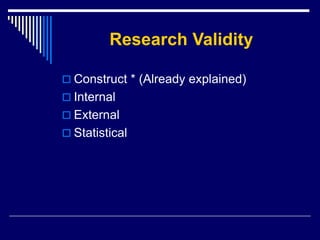 QUANTITATIVE RESEARCH DESIGN AND METHODS.ppt | Physics | Science