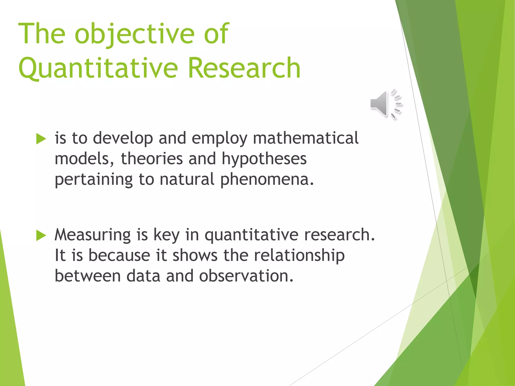 Quantitative research design an overview | PPTX
