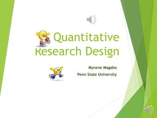 Quantitative research design an overview | PPT