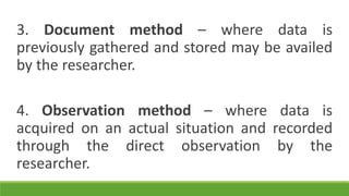 Quantitative research design (eng 2 11) | PPTX