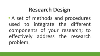 Quantitative research design (eng 2 11) | PPTX | Science