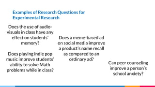 quantitative research designs - PR2 SHS1 | PPTX