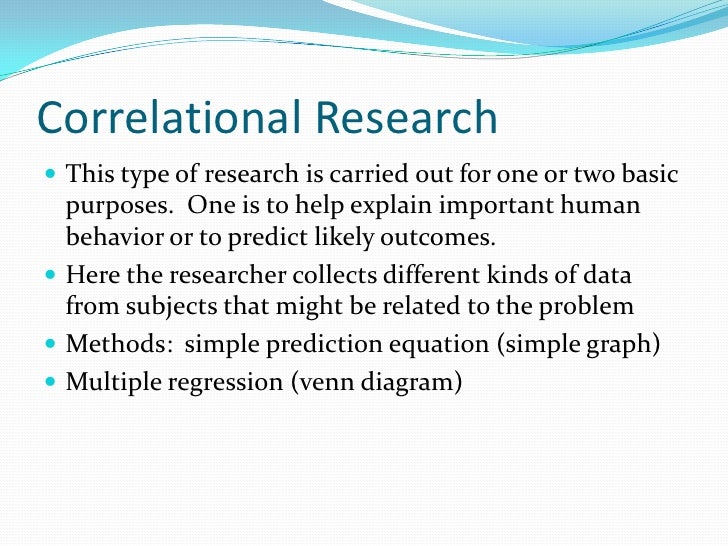 Quantitative research methodologies