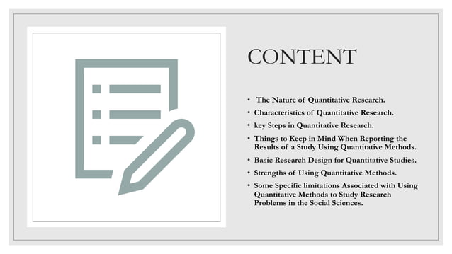 Quantitative research presentation, safiah almurashi | PPT
