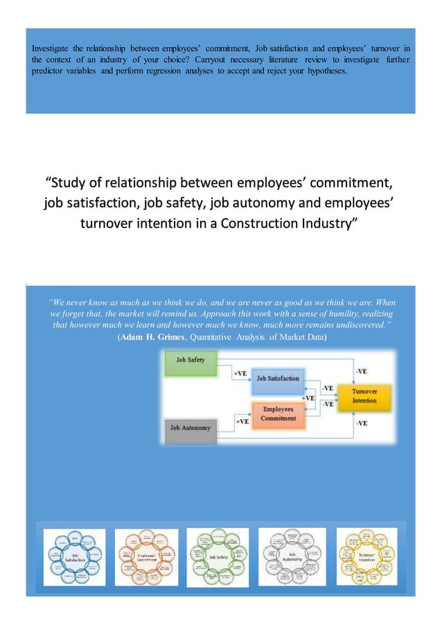 Quantitative Research Study "employees’ job satisfaction, commitment ...