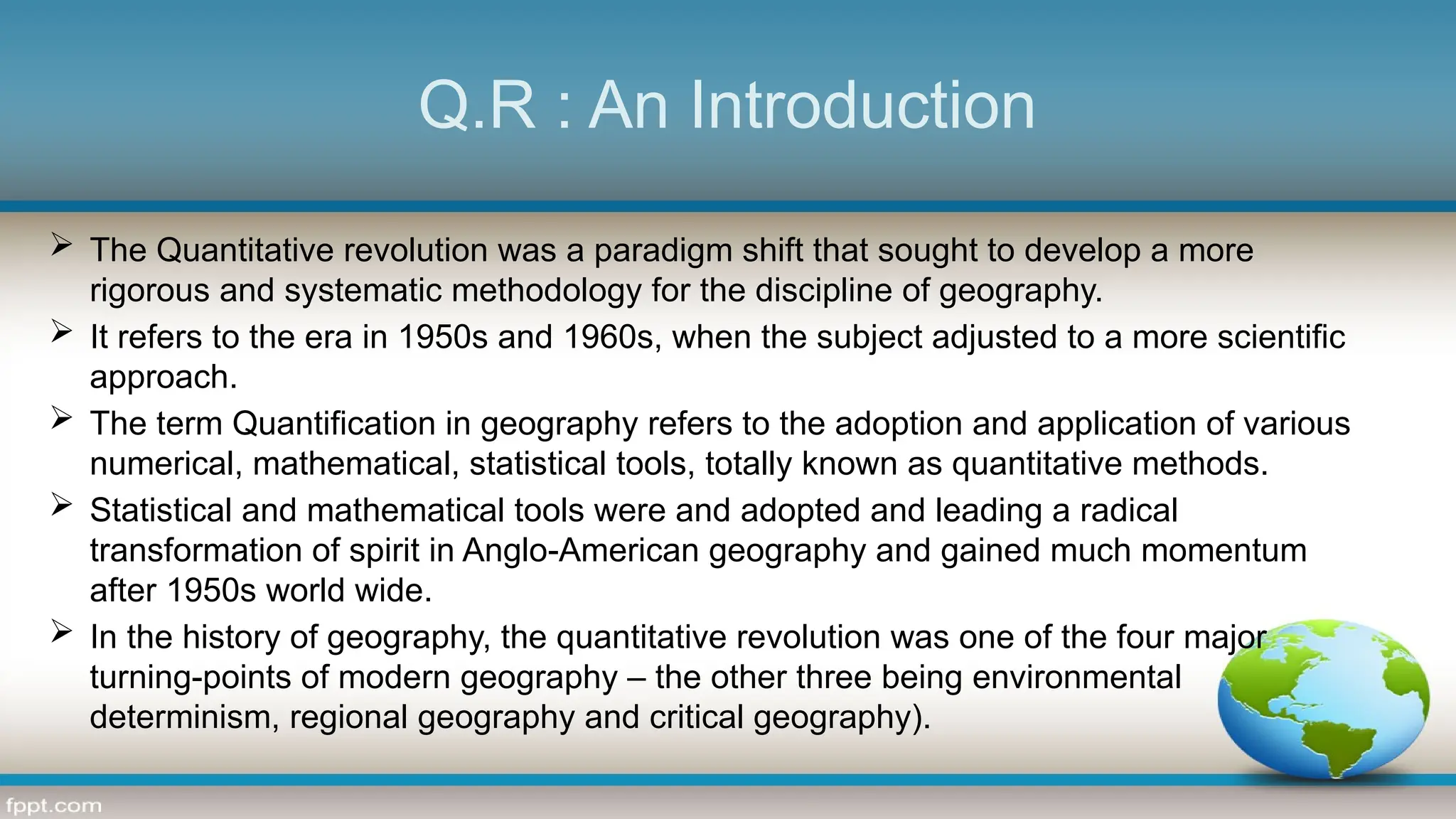 QUANTITATIVE REVOLUTION merits and demerits .pptx