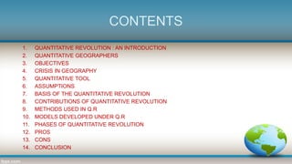 QUANTITATIVE REVOLUTION merits and demerits .pptx