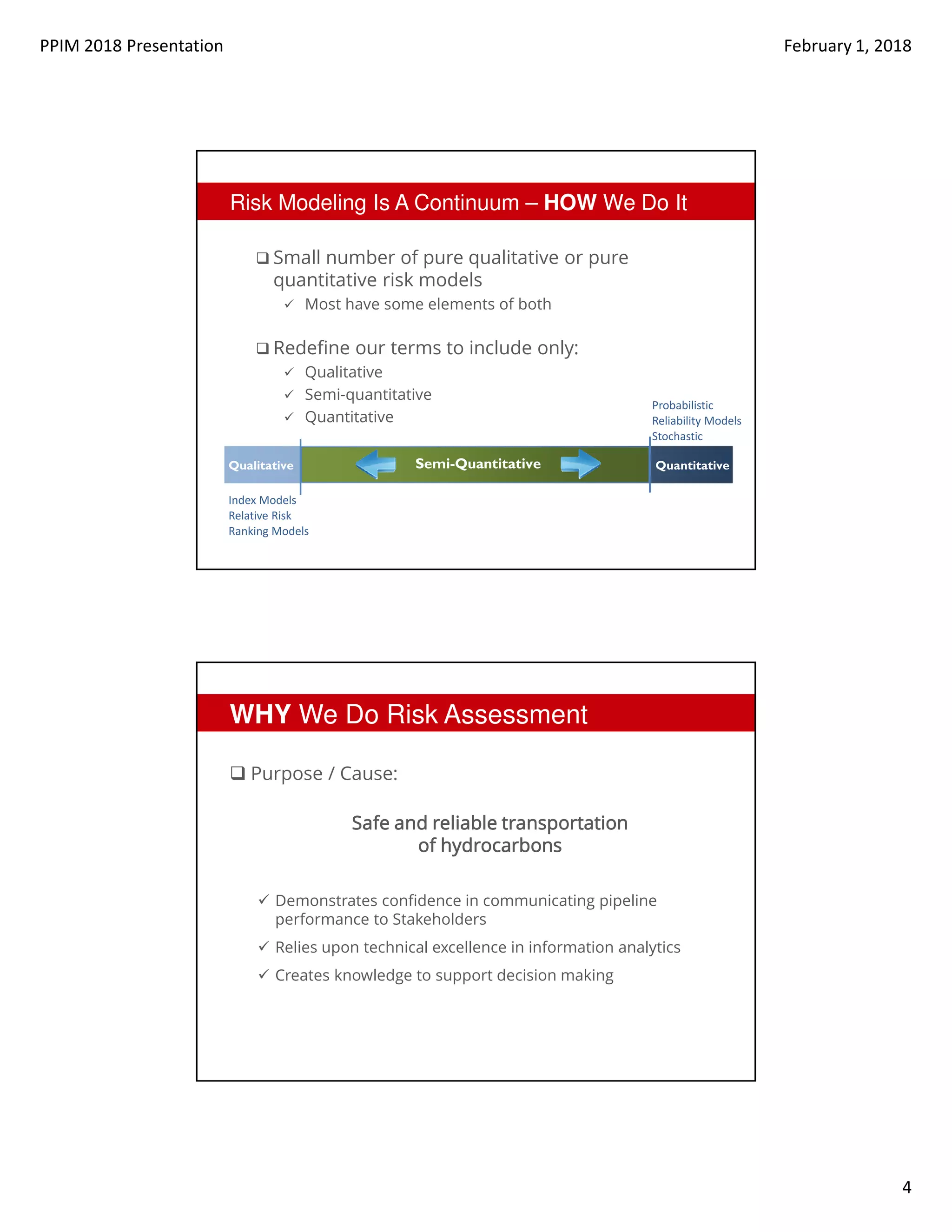 Application of Quantitative Risk Assessment | PDF